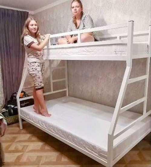 Двухъярусная кровать металлическая "Палермо"