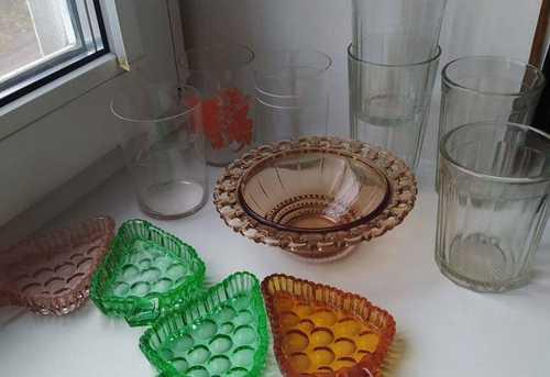 Посуда СССР стаканы вазочки
