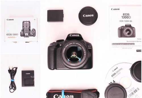 Фотоаппарат Canon 1300d (пробег 23к) + 18-55 IS II