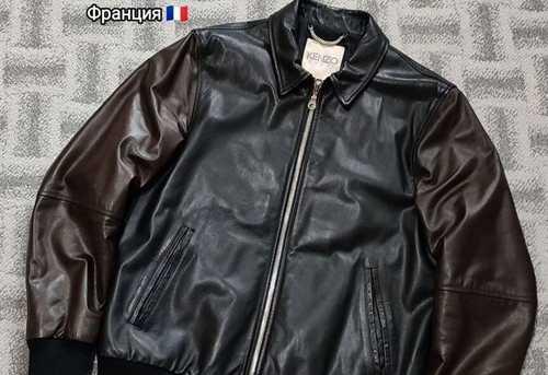 Кожаная куртка Kenzo Франция Оригинал 50-52