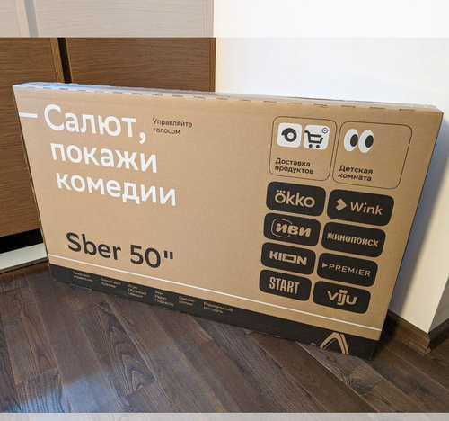 Телевизор Sber SDX-50UQ5230T, qled 50" (127см)