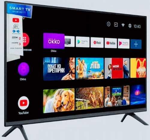 Телевизор SMART TV 35 HD Android черный