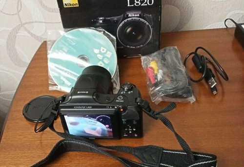 Цифровой компактный фотоаппарат Nikon L820