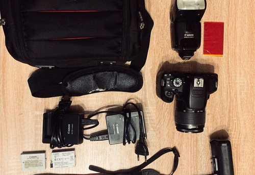 Камера canon 700d + kit 18-55