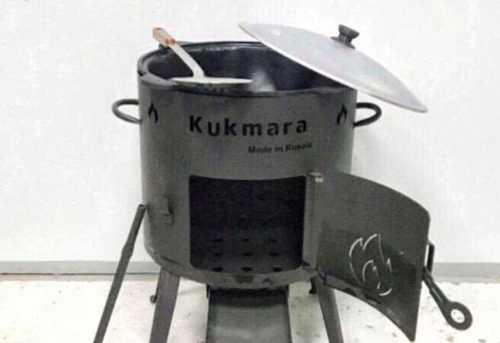 Чугунный казан 12 литров + печь kukmara + шумовка