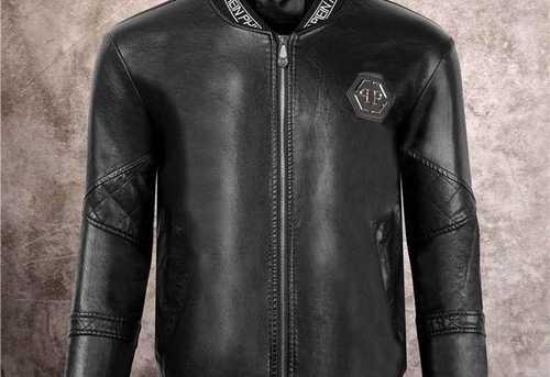 Кожаная куртка Philipp Plein Skull