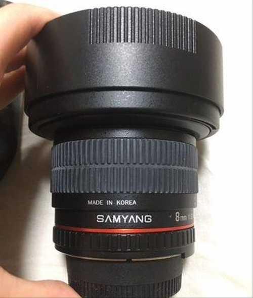 Объектив Samyang 8mm F3.5 AS IF UMC Fish-eye CS II