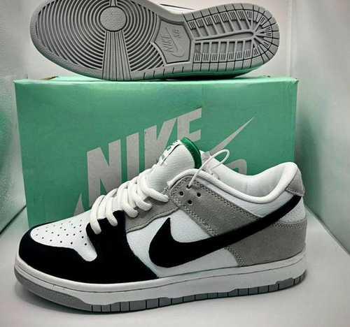 Кроссовки Nike SB Dunk Low серые мужские