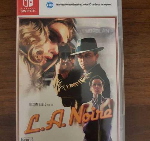 Игра L. A. Noire Nintendo Switch