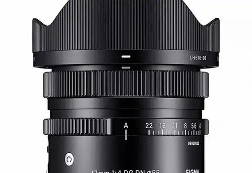 Объектив Sigma 17mm f/4 DG DN Contemporary Sony E