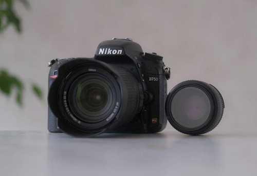 Фотоаппарат Nikon D750+2 объектива