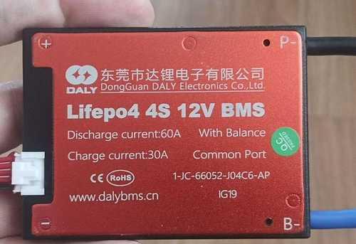 Контроллер батареи (BMS) lifepo4 4S Daly