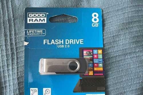 Флешка новая Память USB Flash 8 гб Goodram UTS2