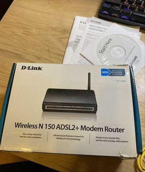 Модем роутер Wireless N 150 adsl2+ Modem Router