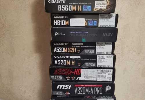 Коробки от msi, gigabyte, asrock, asus prime