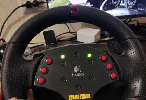Руль Logitech momo racing 900 градусов
