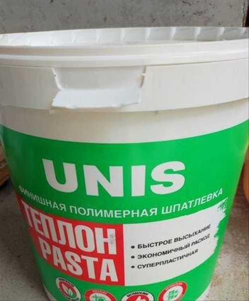 Шпатлевка полимерная финиш Unis Теплон Pasta 28 кг