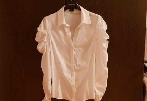 Блузка Новая белая с эластаном Рубашка Новая бел