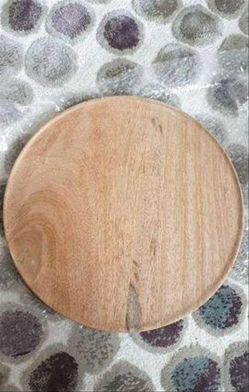 Поднос деревянная тарелка