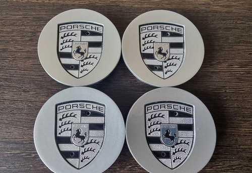 Колпачки на литые диски Porsche 77мм серебро