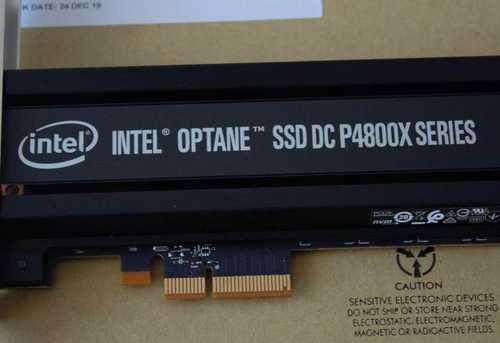 Intel P4800x NVMe SSD