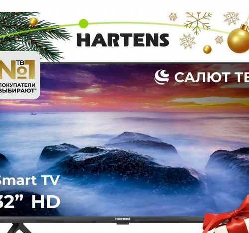 Hartens Телевизор HTS-32HDR11B-HC24 32" HD, черный