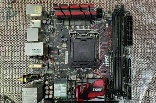 1151 mini-ITX MSI Z170I Gaming Pro AC проверка