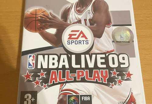 Nintendo wii игра NBA live 09 all play