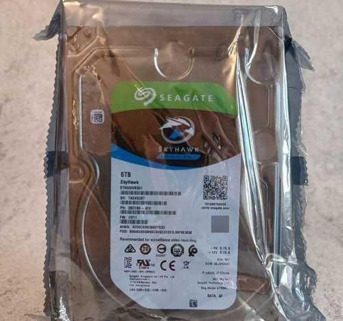 Жесткий диск Seagate Skyhawk 6Tb ST6000VX001 HDD