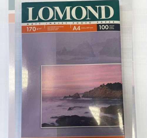 Фотобумага Lomond A4 170 г/кв.м. 100 листов