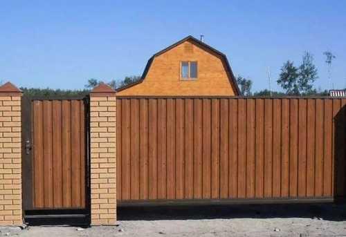 Забор металлический под ключ качественно