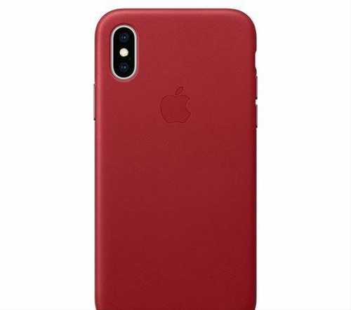 Apple iPhone XS Max Leather Case (product) RED