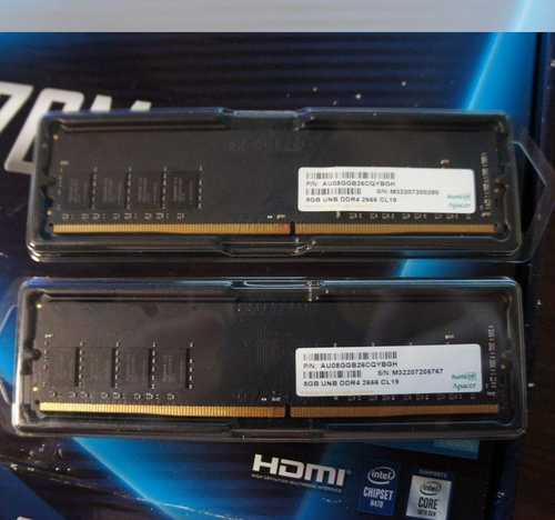 Оперативная память DDR4-2666 Apacer 2*8Gb