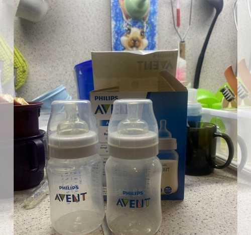 Бутылочки avent 260 мало пользовались 1 новая