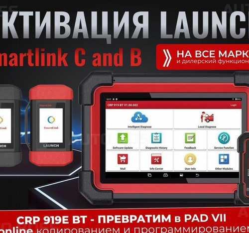 Активация launch smartlink и CRP 919 672 марок