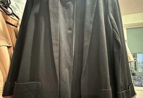 Пиджак женский черный удлиненный