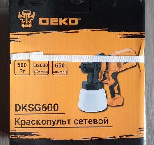 Краскопульт сетевой deko dksg600 (600 Вт, 800 мл)
