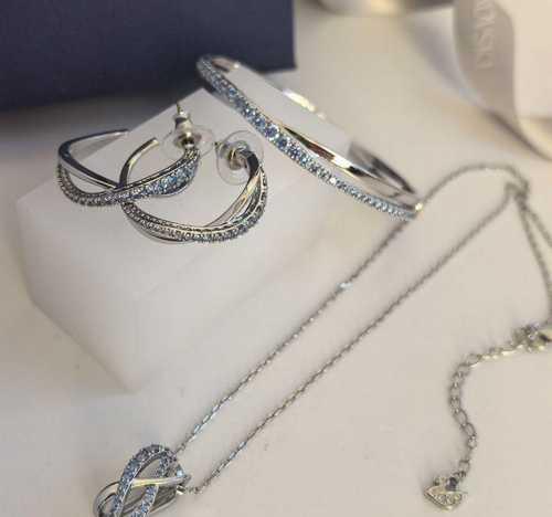 Swarovski Twist серьги кулон браслет оригинал