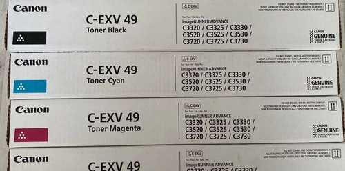 Картридж тонер Canon C-EXV49 все цвета