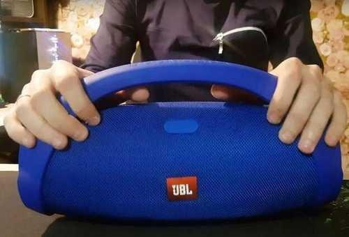 Большая JBL Boombox 34см портативная колонка синяя