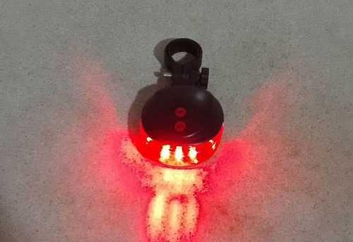 Задний велосипедный фонарь с лазером
