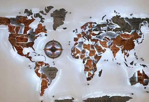 Карты Мира на стену
