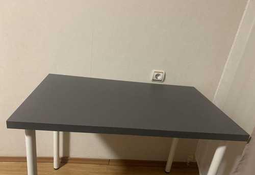 Стол икеа 74x 100x60 см, темно-серый/белый