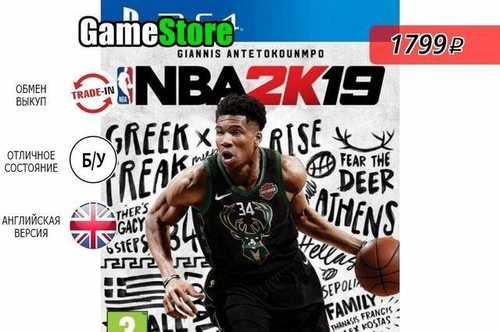 Б/у NBA 2K19 Английская версия (PS4 видеоигра)