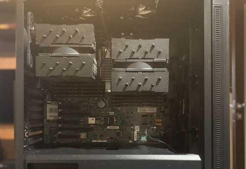 Сервер Epyc 2x 7532, 64/128 ядра zen 2, 512Gb RAM