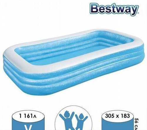 Бассейн надувной детский Bestway 305х183х56 см