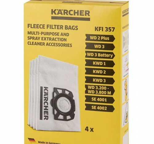 Оригинал Мешок для пылесоса karcher wd3 kwd3