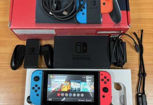 Nintendo switch rev 2 прошитая + 128GB+ Игры