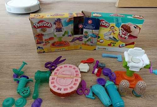 Наборы Play-Doh Плей до Зубастик и Парикмахерская