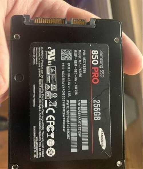 SSD Samsung 850 pro 256 gb
